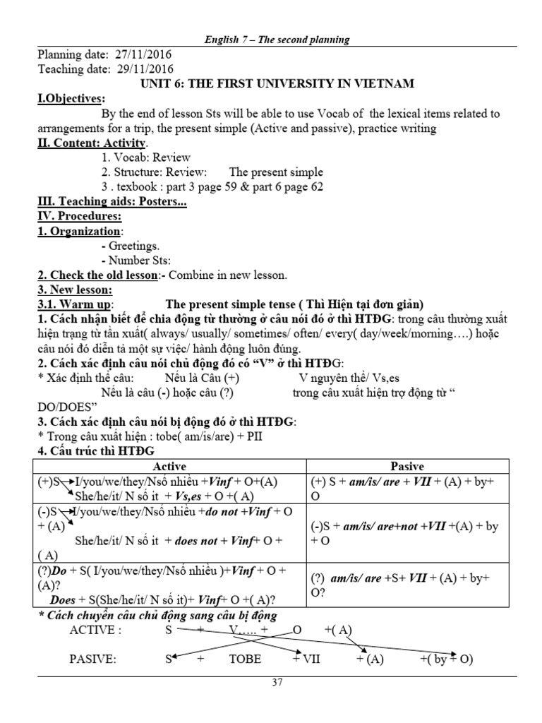 Bản Sao Của Unit 6 - E7 Chieu Moi | PDF | Vietnam