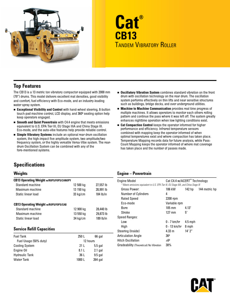 CB13 QEHQ2366 - CB13 LRC - 2-Page Specalog - LR | PDF | Horsepower ...