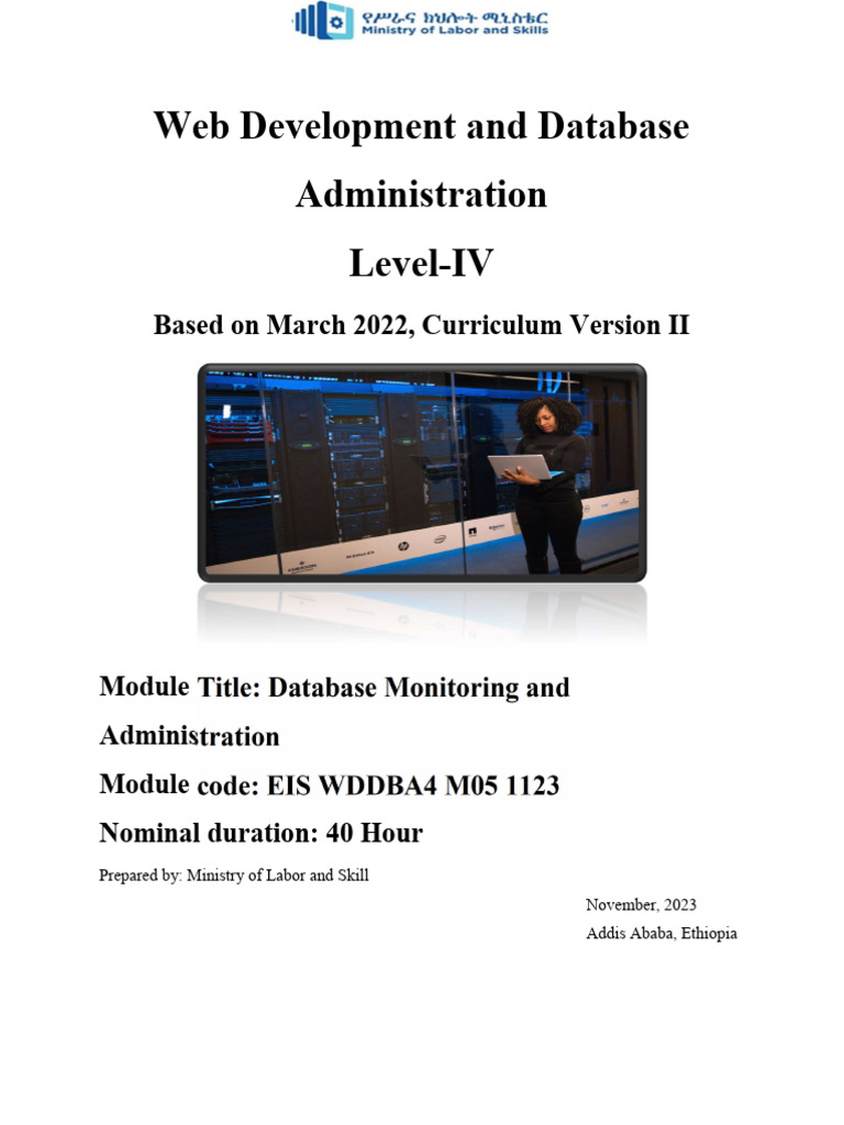 TM05 Monitor and Administer Database | PDF | Database Index | Databases