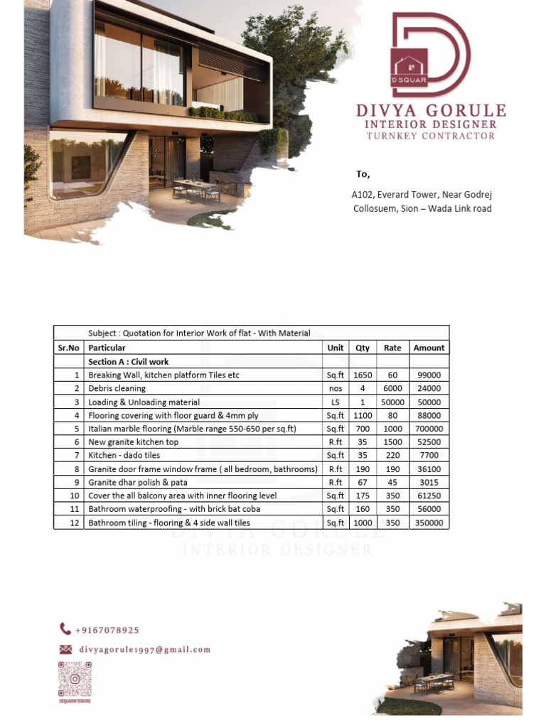 QUOTATION | PDF | Door | Tile