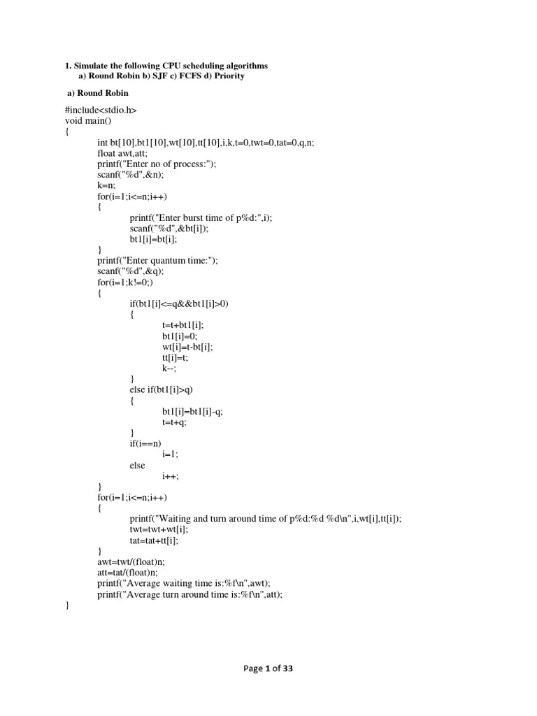 OS Lab PGMS - 220516 - 142057 | PDF | Computer Programming | Computer Science