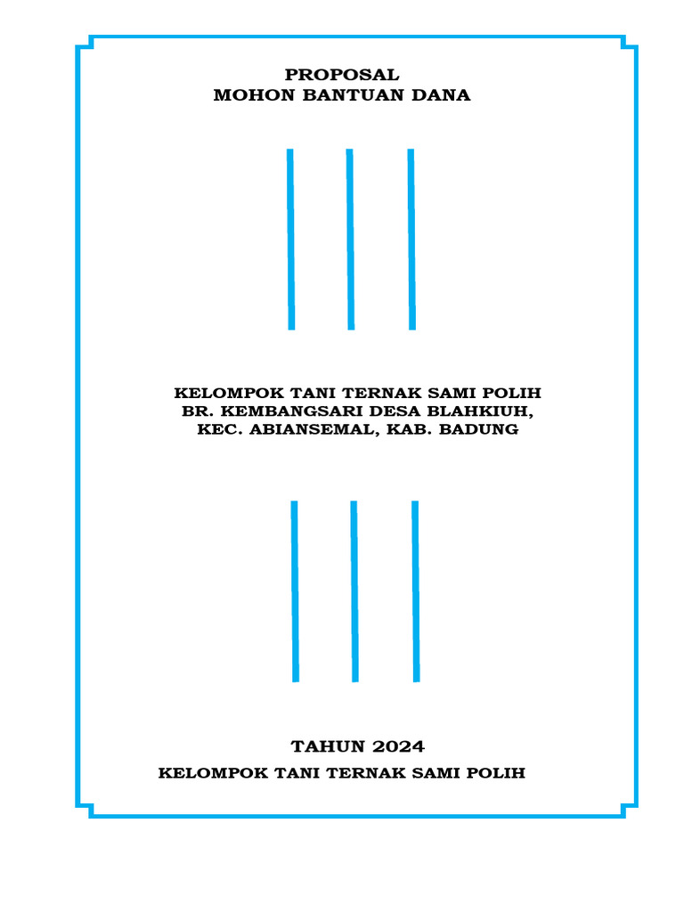 Proposal Pak Man | PDF