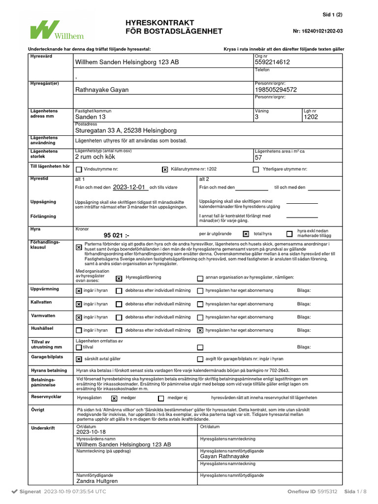Oneflow Signed 5915312 | PDF