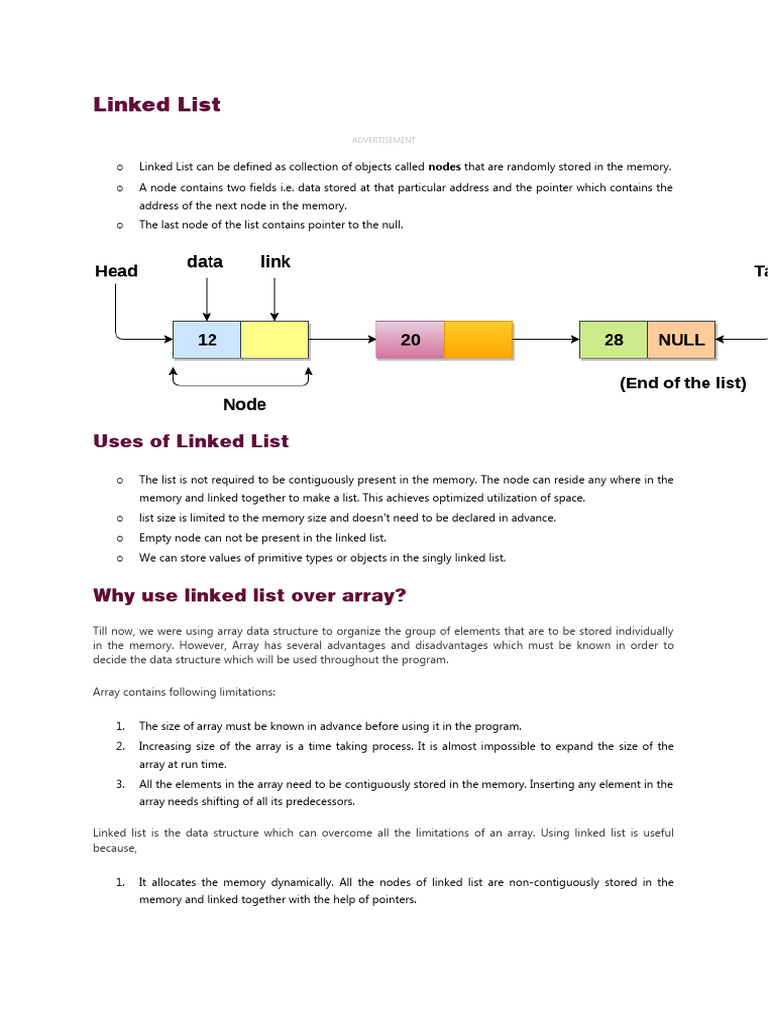 Linked List Docx Sai Pdf Pointer Computer Programming Computer Programming