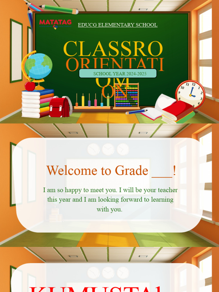 Classroom Orientation For Sy 2024 2025 | PDF | Science | Learning