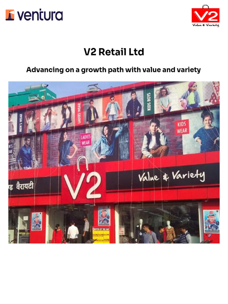 V2 Retail Ltd Growth & Valuation Report | PDF | Retail | Financial ...