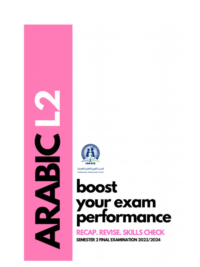 G8 Arabic L2 Revision Package | PDF