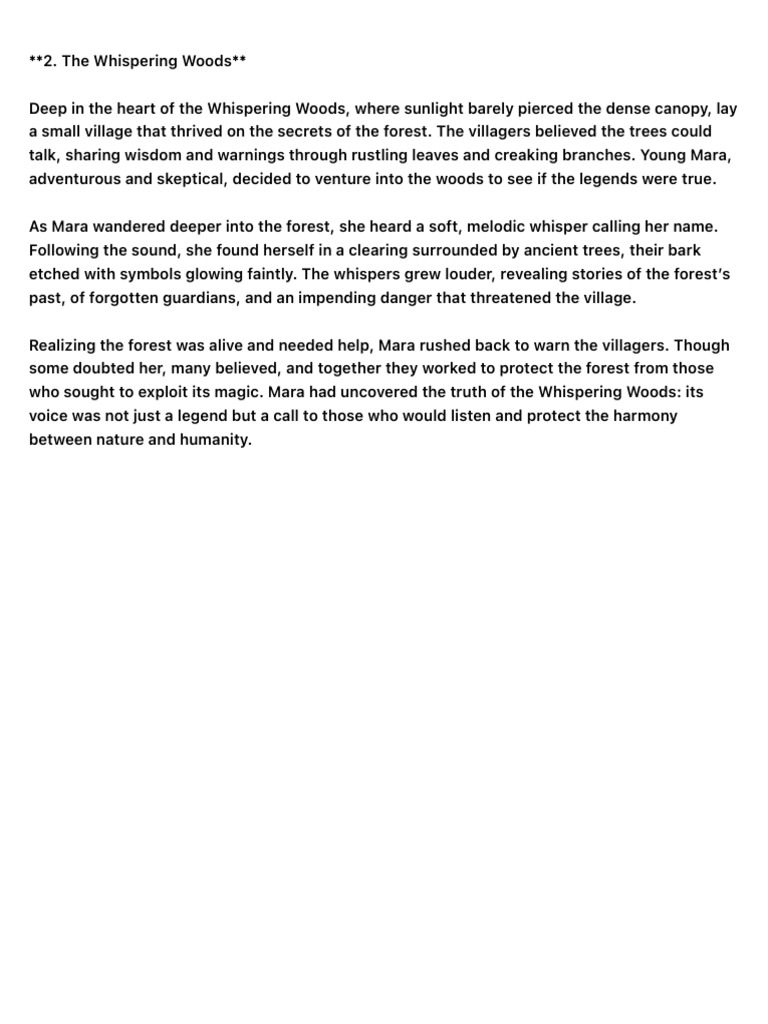 The Whispering Woods | PDF | Home & Garden | General Fiction