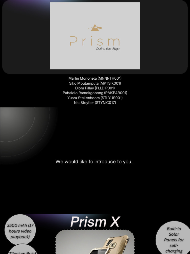 Prism Presentation Draft | PDF | Business Process | Human Communication