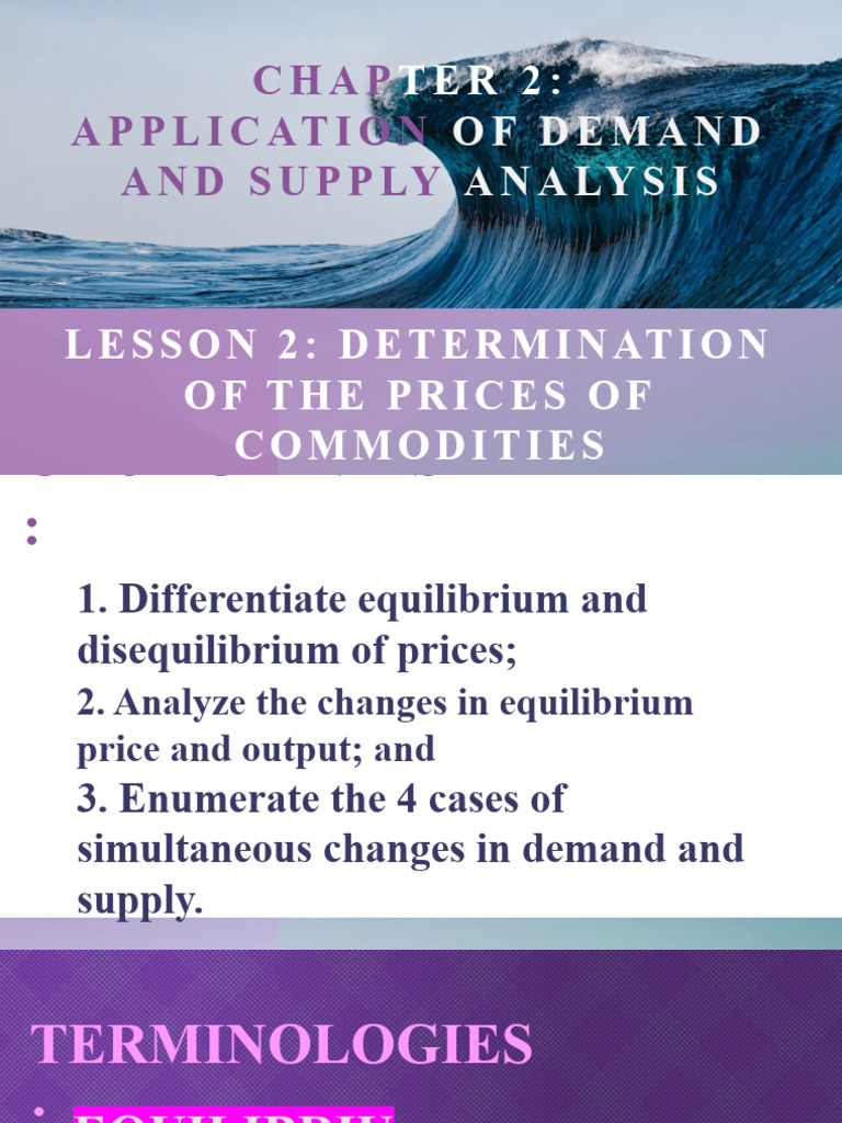 Lesson 2 Determination of Prices of Commodities | PDF | Economic Equilibrium | Supply (Economics)