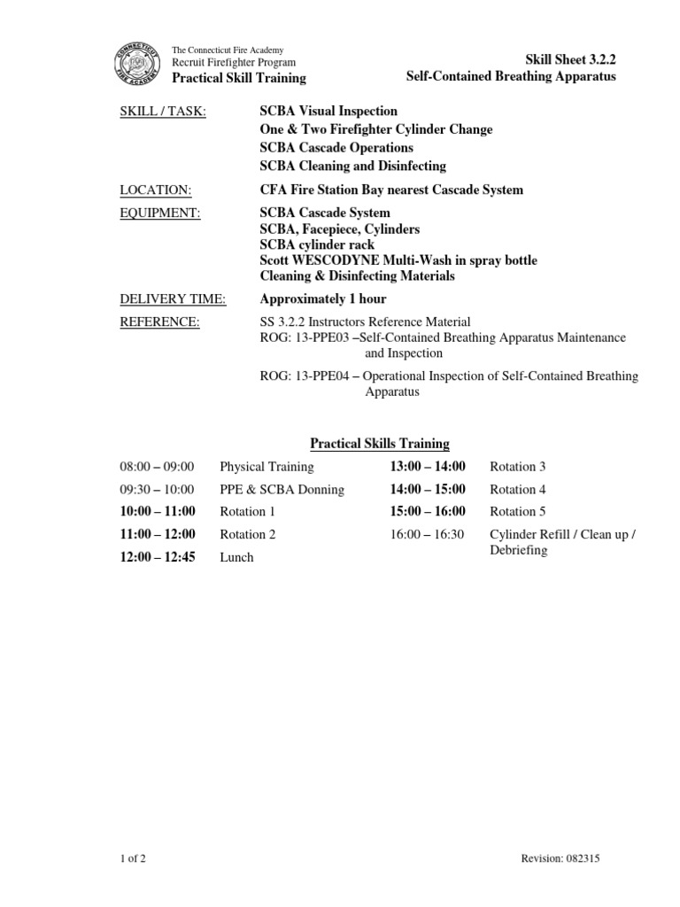 Skill Sheet 322 | PDF | Underwater Diving | Manufactured Goods