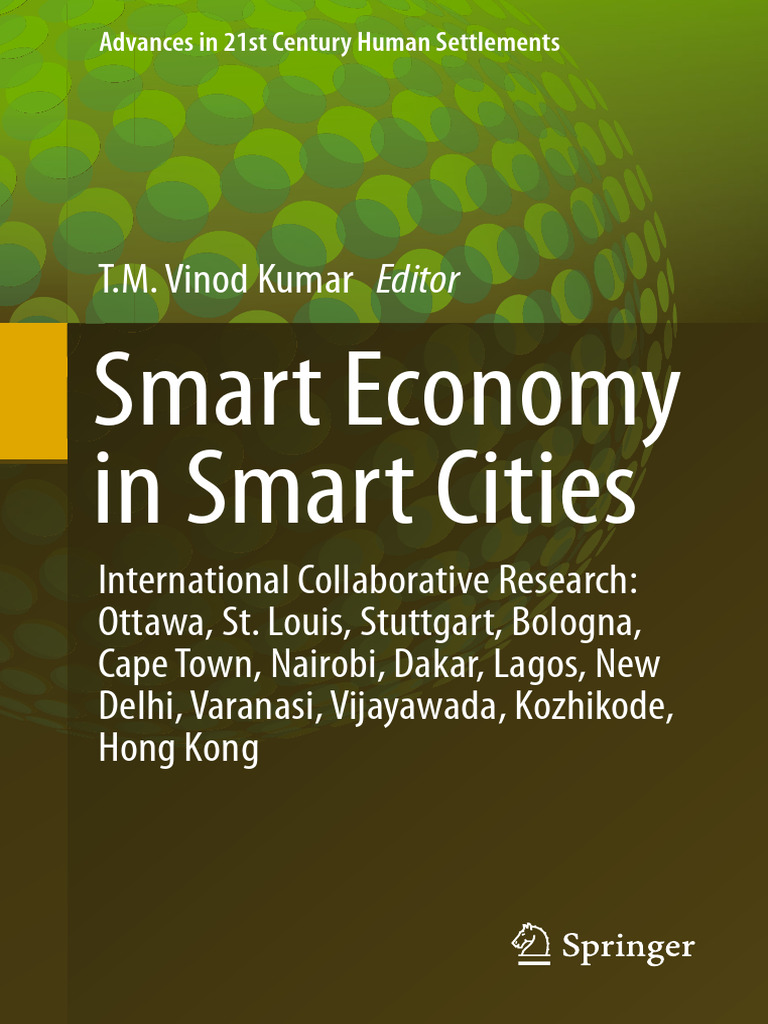 Smart Economy in Smart Cities: T.M. Vinod Kumar Editor | PDF | Cost Of Living | European Union