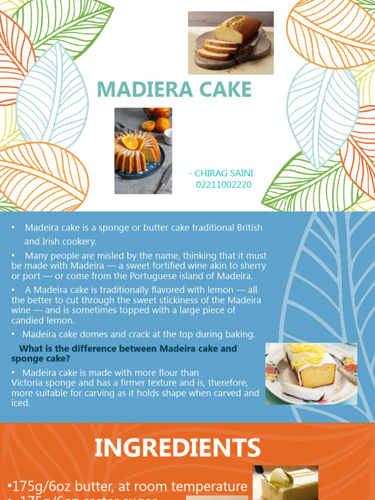 Bakery Madeira Cake | PDF