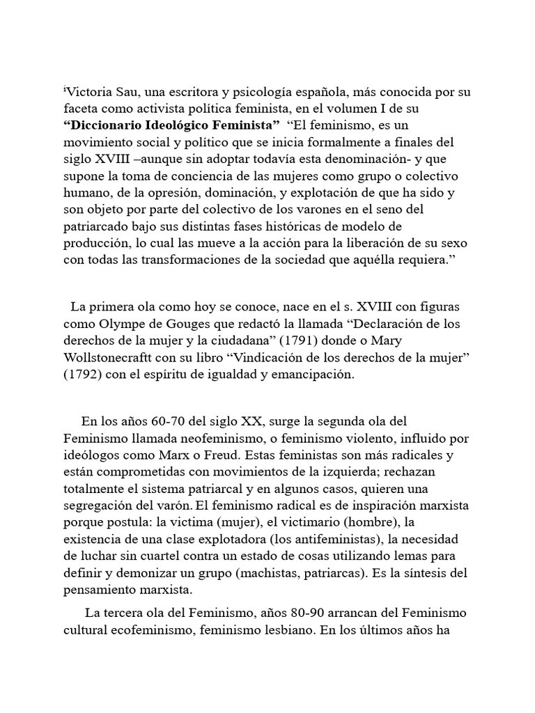 Olympe de Gouges y el Feminismo Radical | PDF | Estudios de género | Feminismo