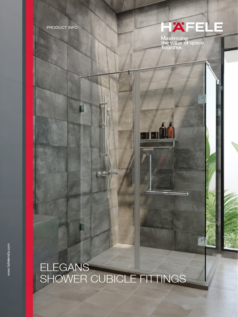 Elegans Shower Cubicle Fittings Guide | PDF | Door | Shower