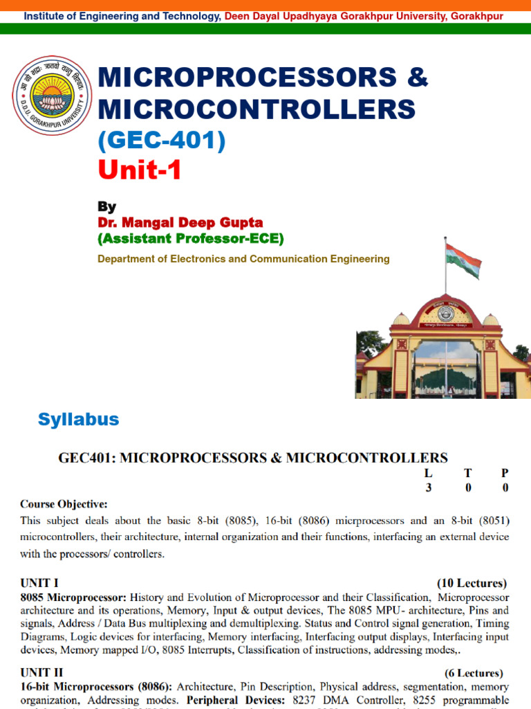 MPECE_1_UNIT-1_Introduction | Download Free PDF | Assembly Language | Central Processing Unit