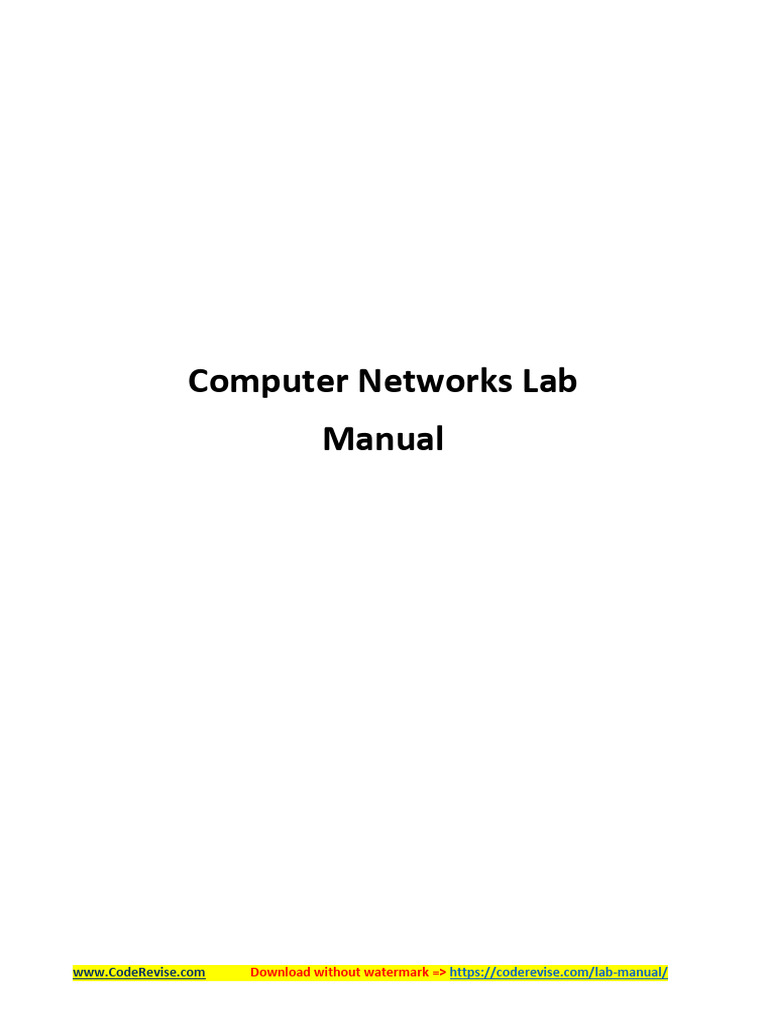 Computer Networks Lab KCS 653 | Download Free PDF | Routing | File Transfer Protocol