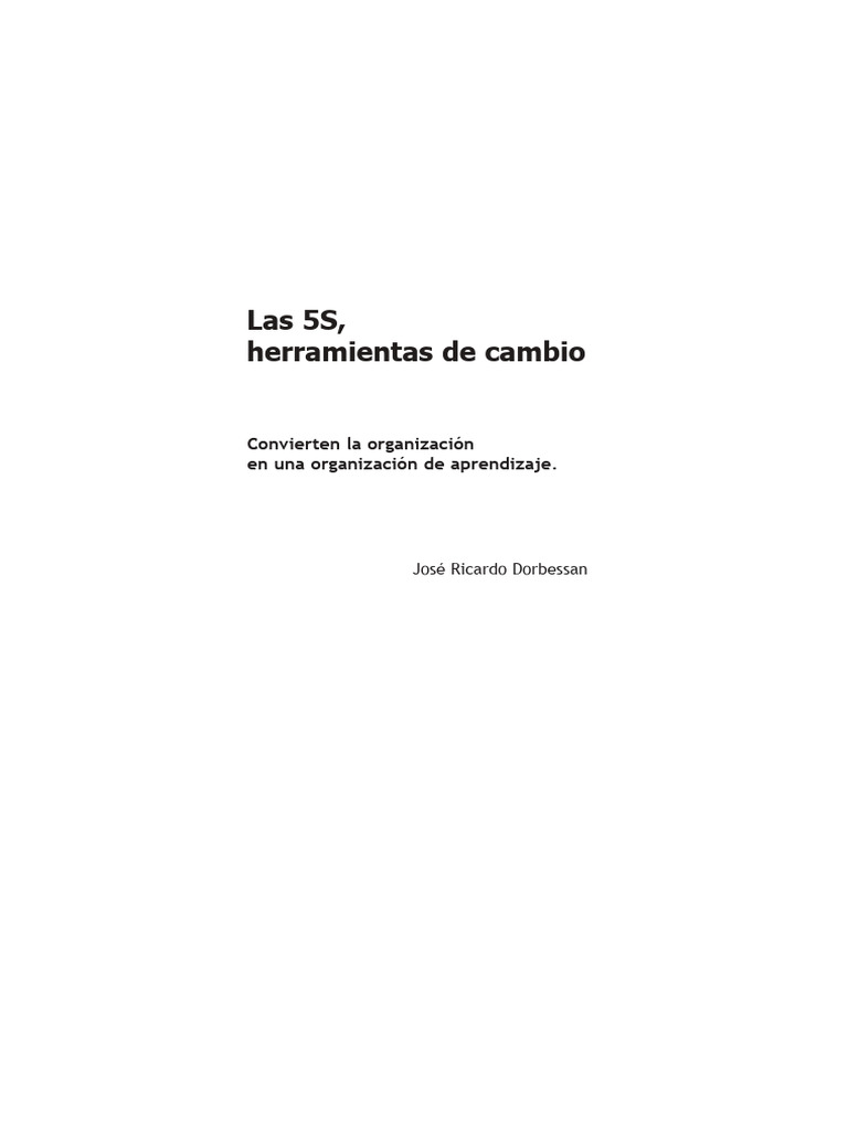 Libro - Las 5s | PDF | Comportamiento | Motivación