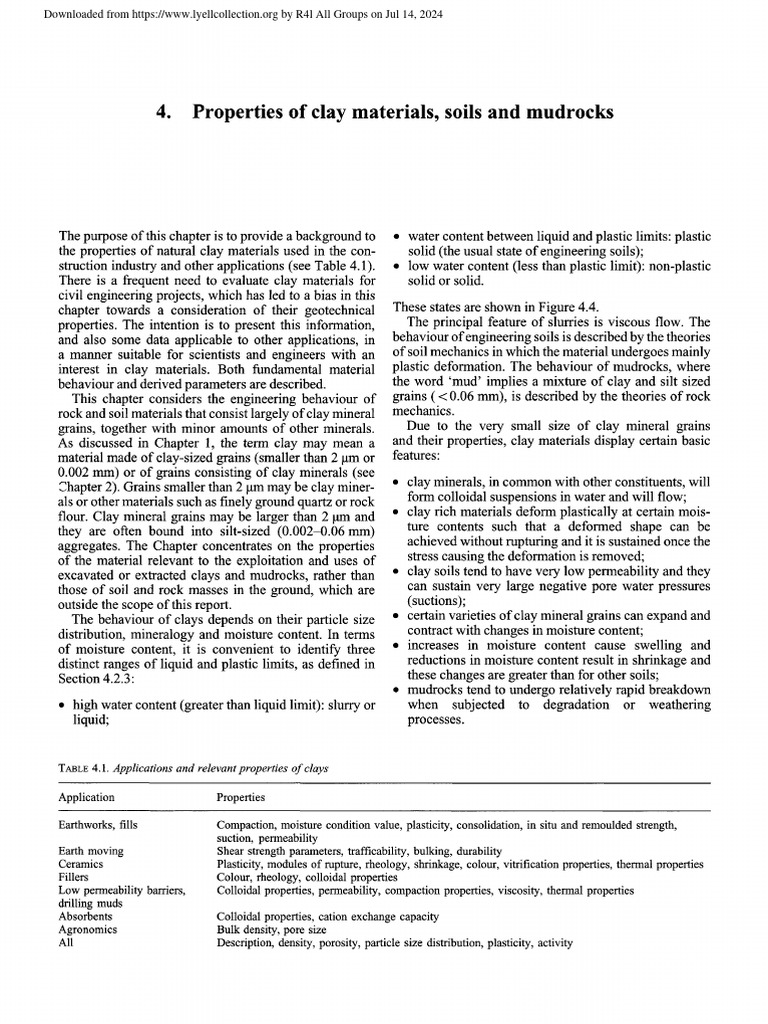 Properties of Clay Materials in Engineering | PDF | Clay | Silt