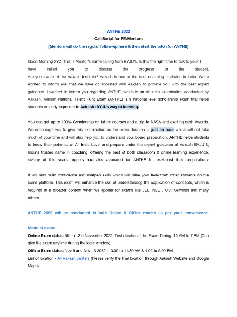 ANTHE 2022 - Pitch & FAQs | PDF | Online And Offline | Mobile App