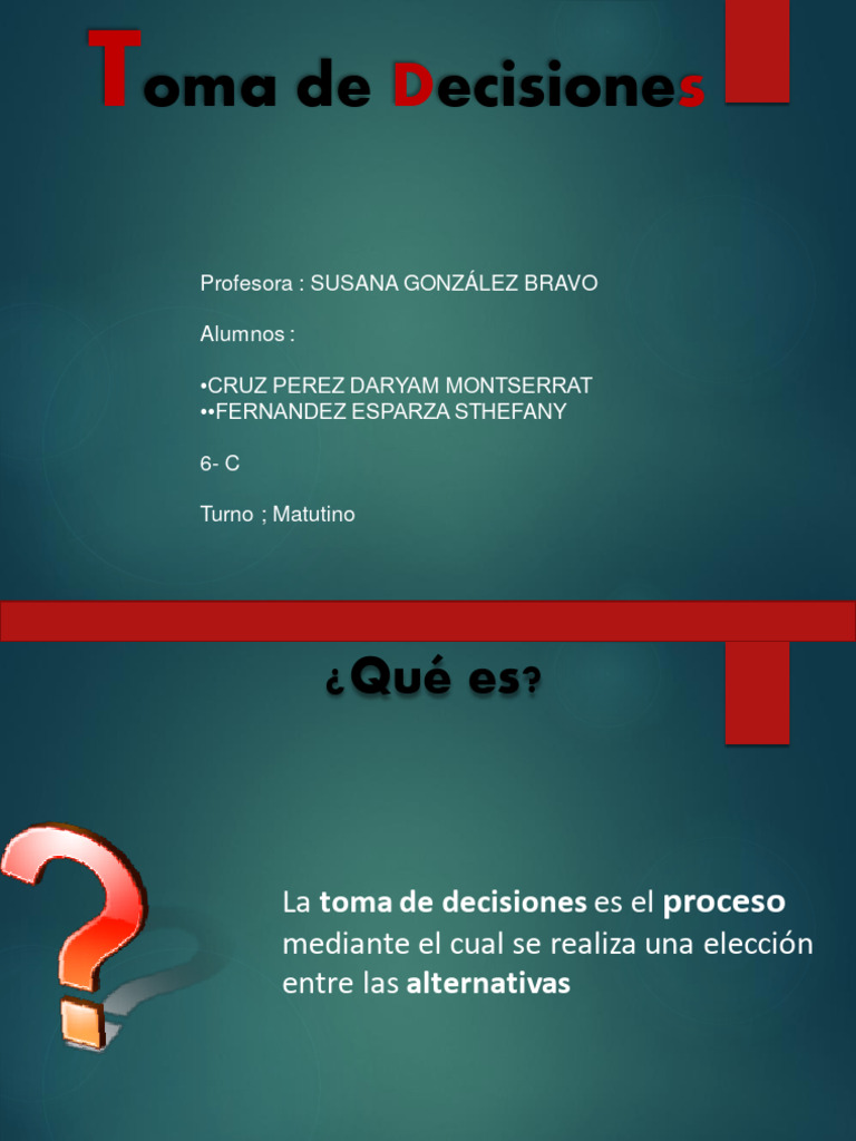 Toma de Decisiones | PDF | Toma de decisiones | Cognición Toma de Decisiones | PDF | Toma de decisiones | Cognición