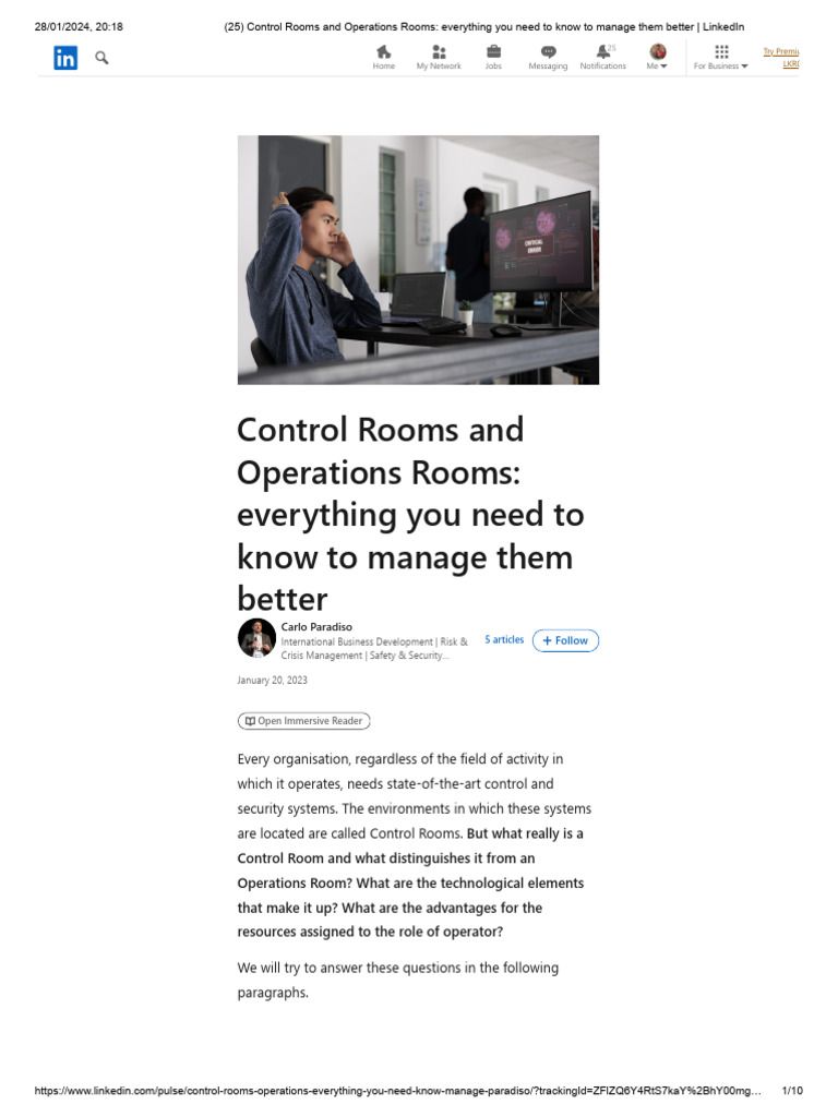 Control Rooms and Operations Rooms - Everything You Need To Know To ...