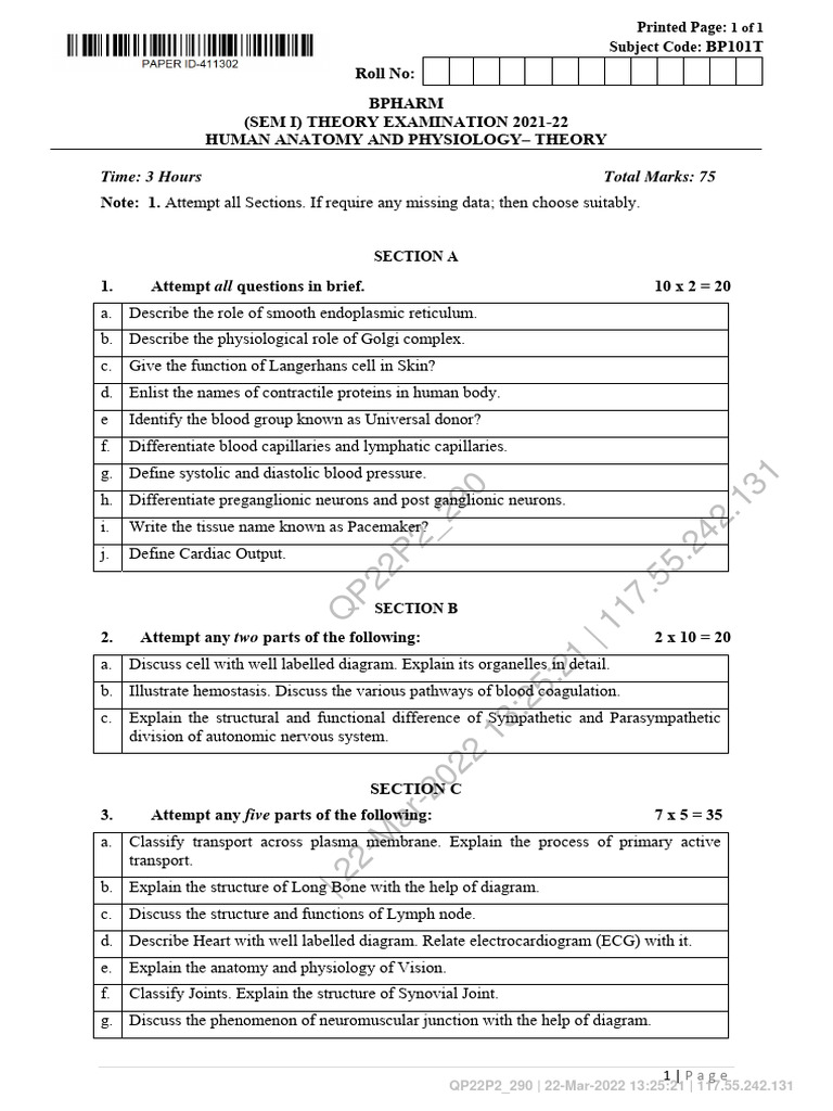 B Pharm 1st Semester Previous Year Question Paper PDF Titration