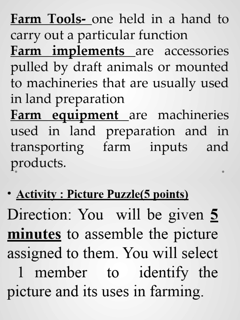 Classifications of Tools | PDF | Botany | Horticulture