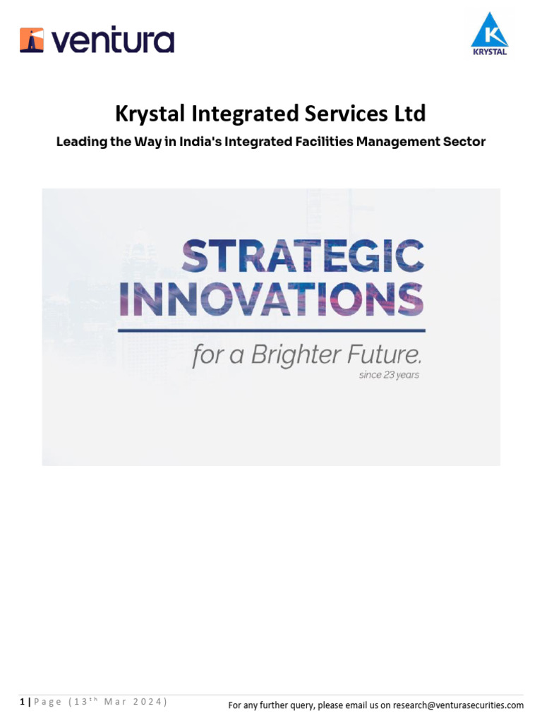 Krystal Integrated Services IPO Overview | PDF | Investing | Forecasting