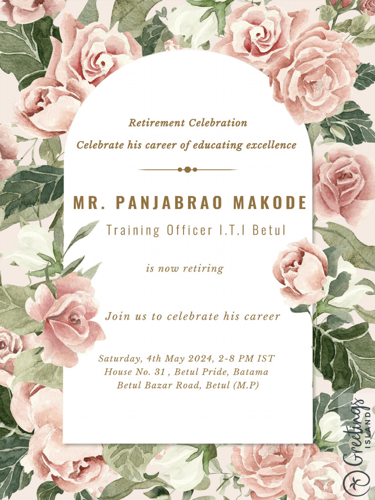 Retirement Party Invite | PDF