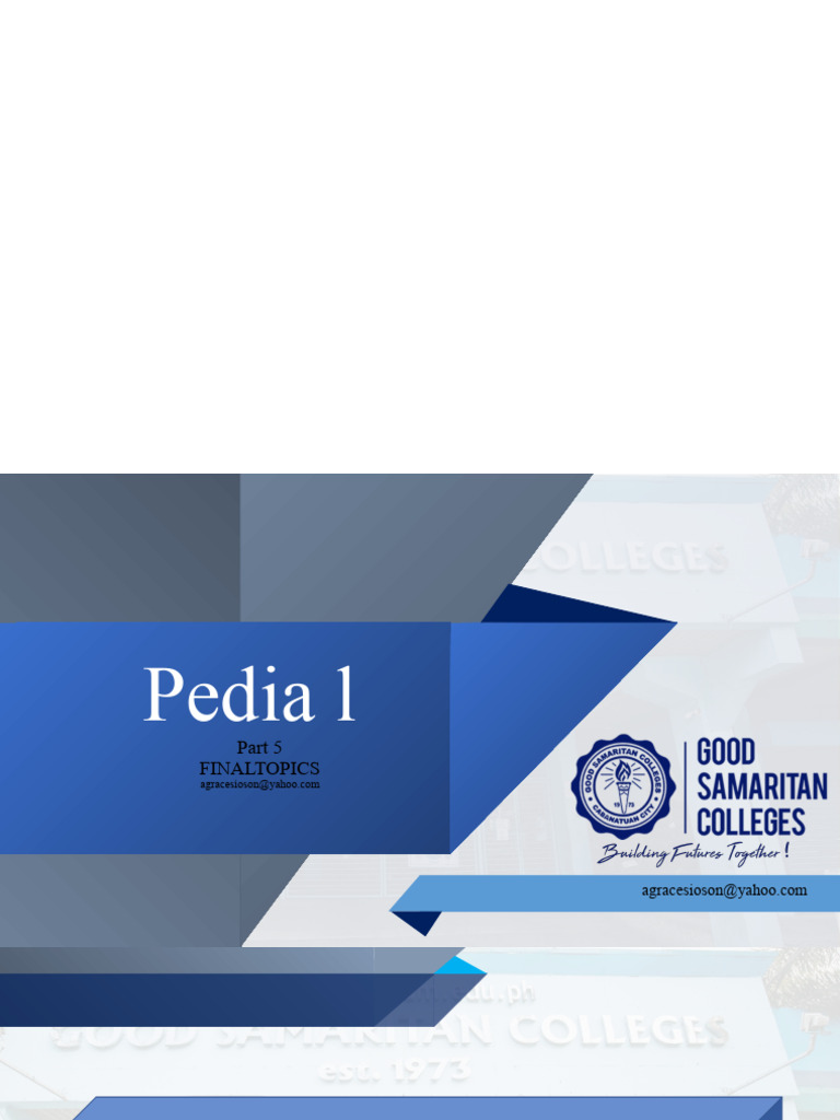 PEDIA-1-PART-5 | PDF | Behavioural Sciences