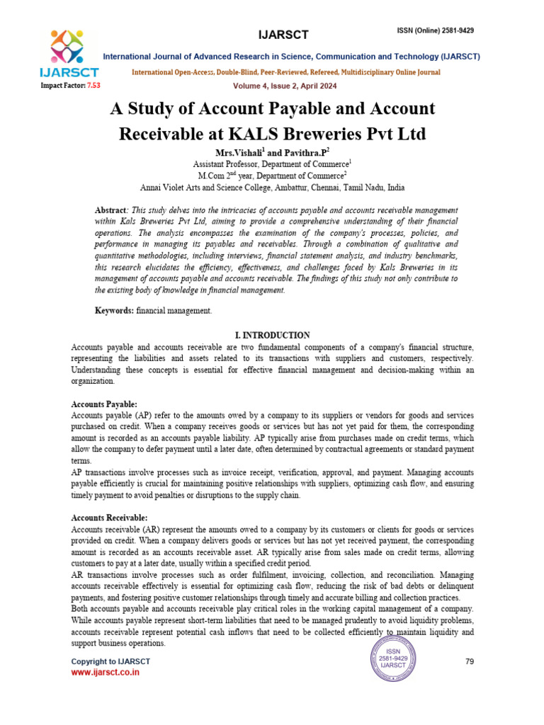 Paper 17 | PDF | Accounts Payable | Internal Control