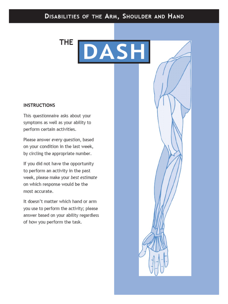 DASH Questionnaire | PDF