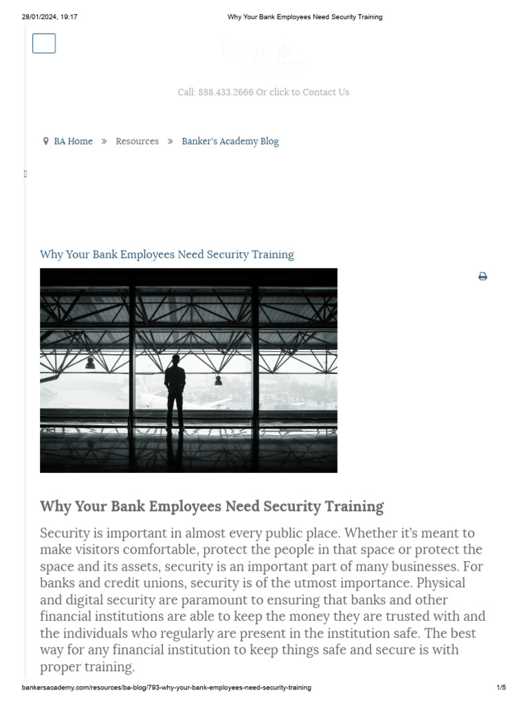 Why Your Bank Employees Need Security Training | PDF | Banks | Securities