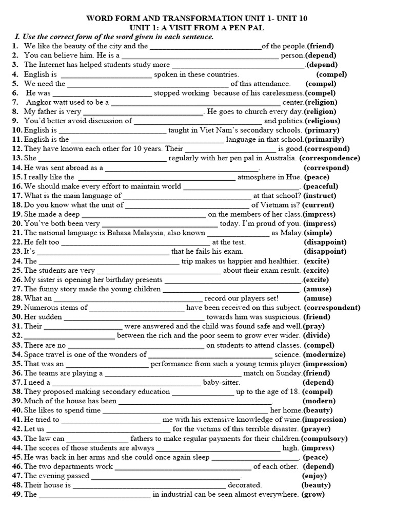 2-TS 10 Form Form - Viet Cau Uni 1-Unit 10 | PDF | Internet