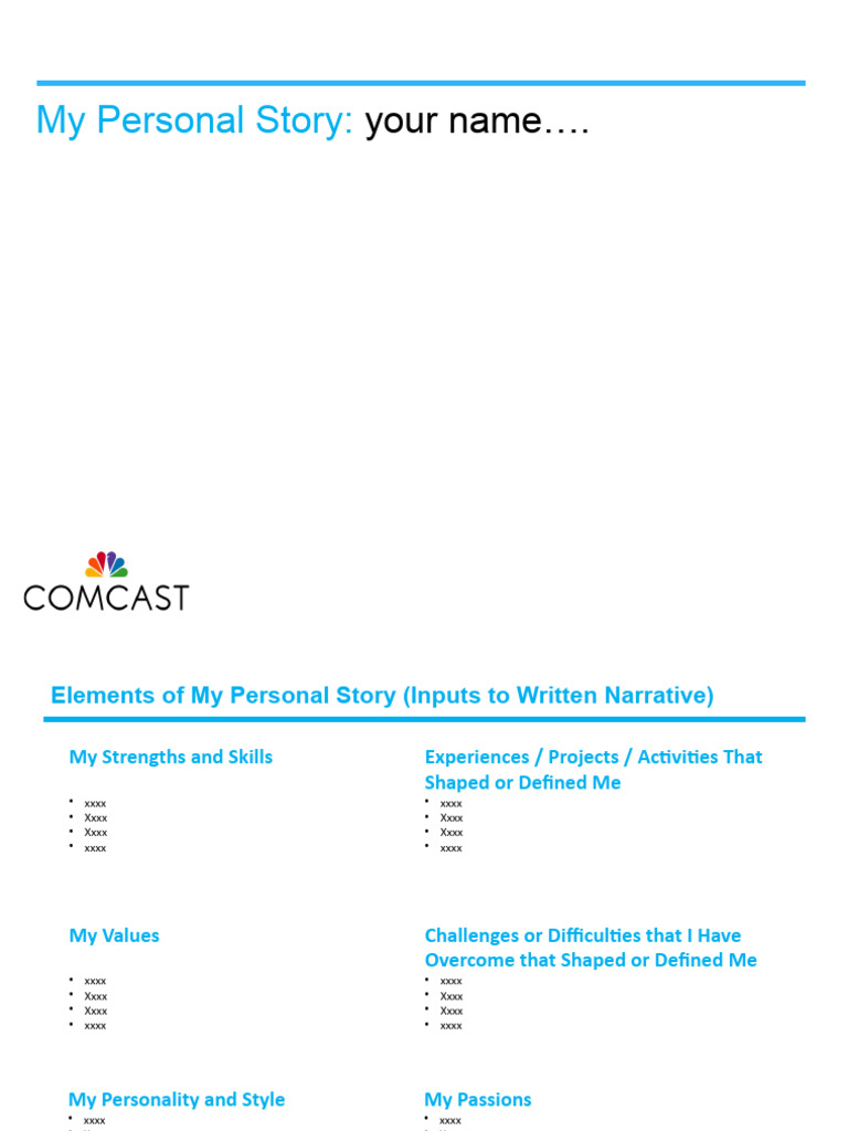 Personal Story Template | PDF