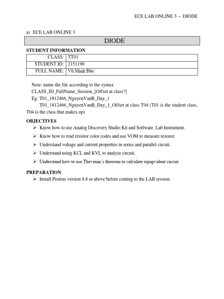 TT01 - 2151190 - Vũ Minh Đ C - Day3 | PDF | Diode | P–N Junction