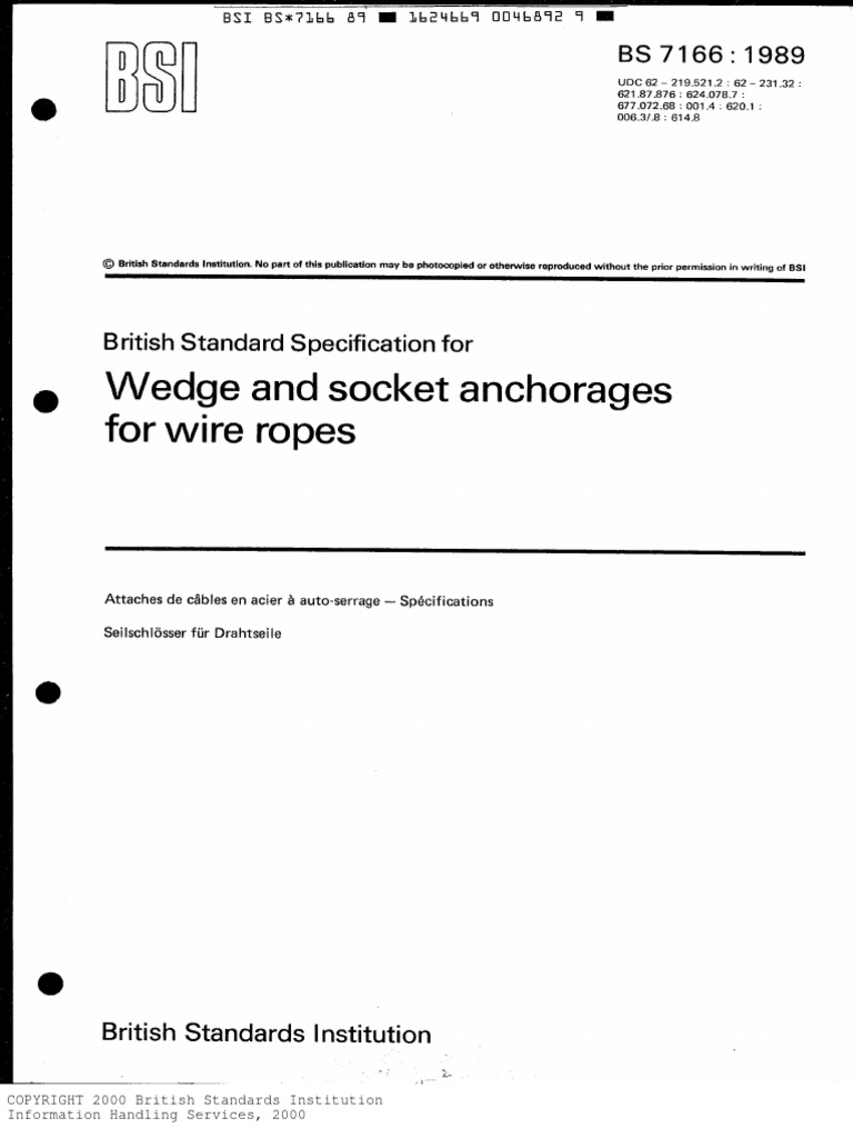 BS 7166 Wedge Sockets | PDF