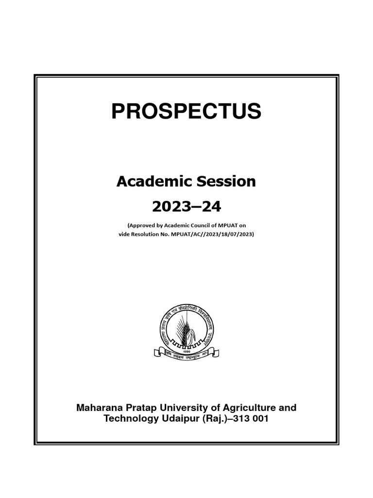 Prospectus 2023-24 (Final) | PDF