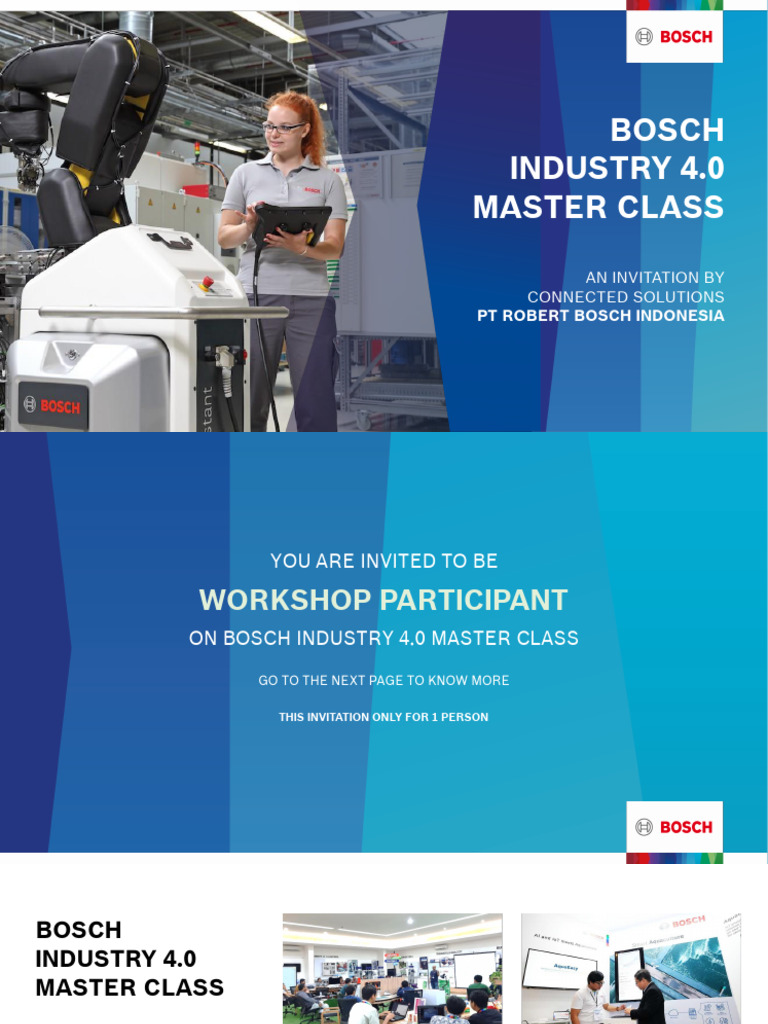 I4.0 Master Class Invitation Workshop | PDF | Information Technology ...