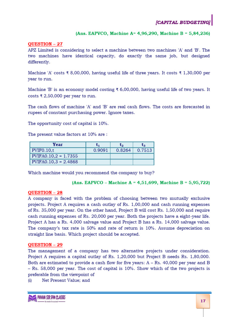 CA INTEr C4 | PDF | Net Present Value | Internal Rate Of Return