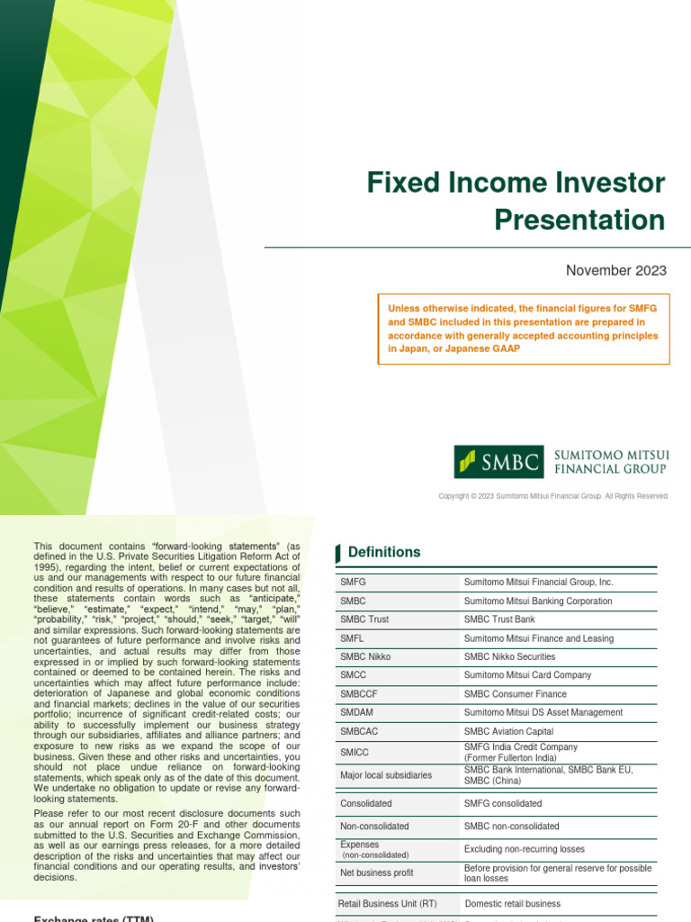 E2023nov Pre FG | PDF | Financial Services | Investing