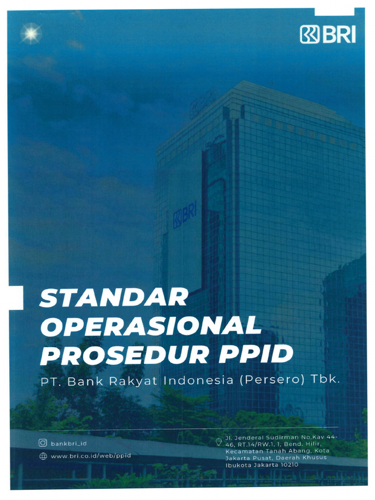 SOP Prosedur PPID BRI | PDF