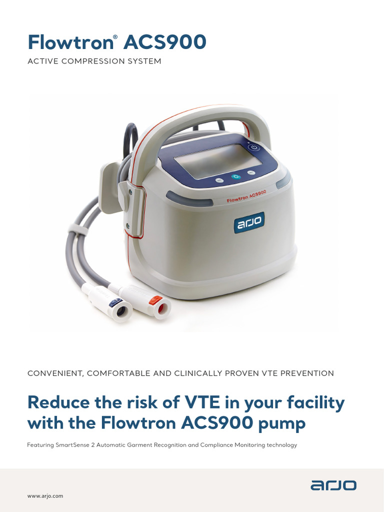 Arjo - Flowtron ACS900 Pump. Specs sheet.1.0.INT - EN.Artwork | PDF ...