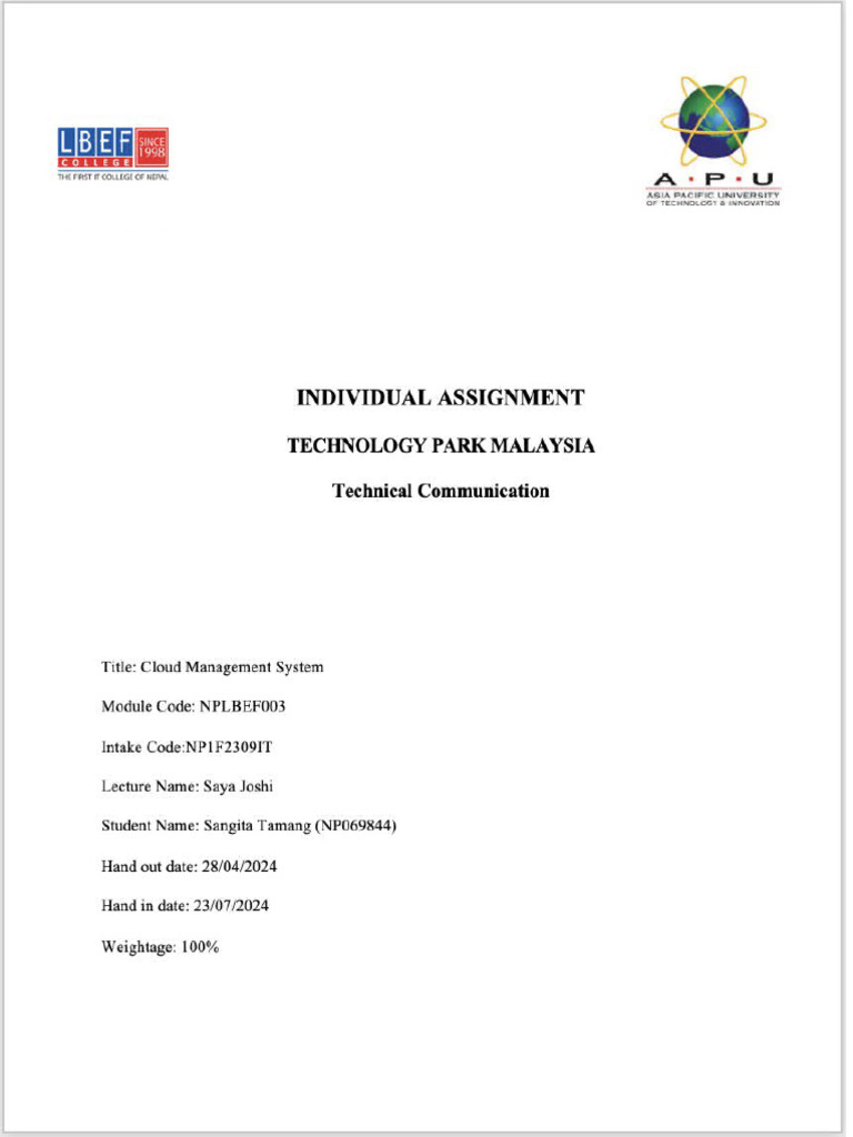 TC FinalAssignment | PDF | Cloud Computing | Microsoft Azure