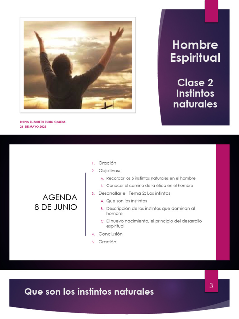 Instintos Naturales y Desarrollo Espiritual | PDF | Pecado | Salvación
