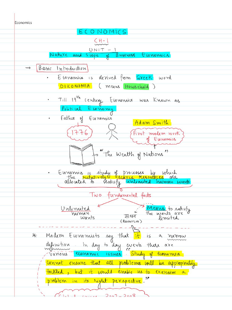 Eco Detailed Notes | PDF