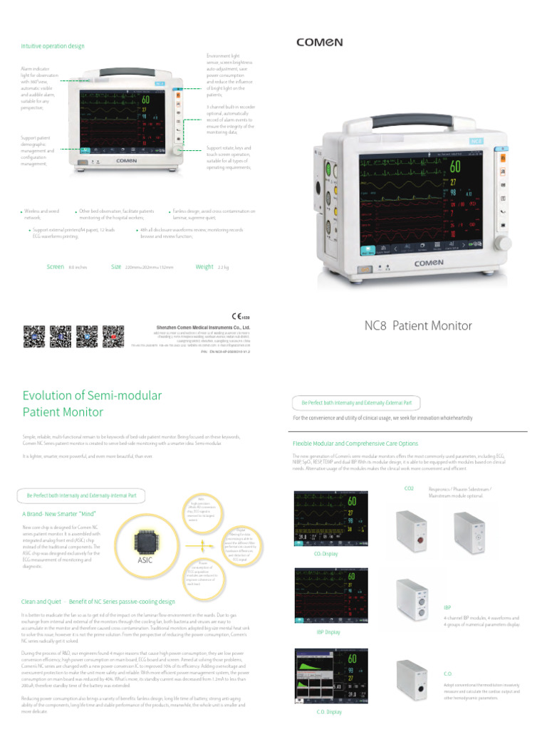 NC8 COMEN Patient Monitor V1.1 | PDF | Integrated Circuit | Computer ...