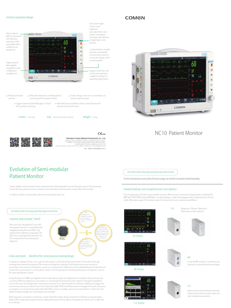 NC10 COMEN Patient Monitor V1.1 | PDF | Integrated Circuit | Computer ...