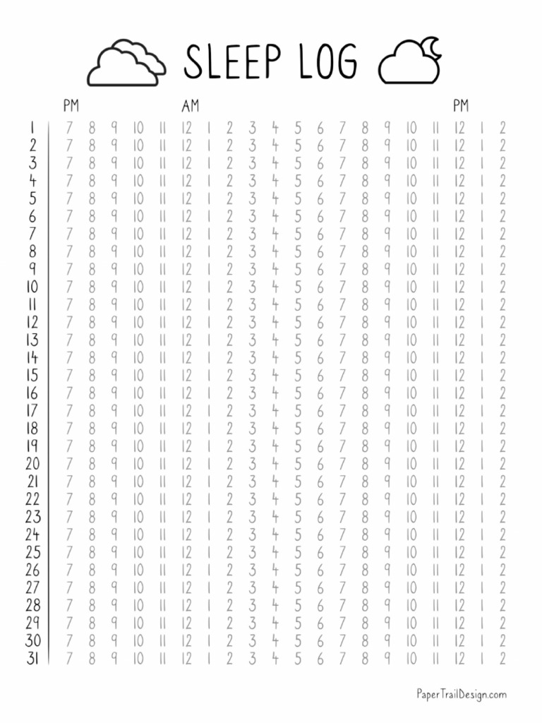 Sleep Tracker Log | PDF